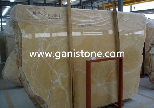 Honey Onyx Reception Desk